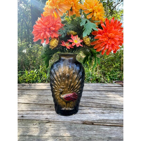 Goofus Glass Vase - Etsy