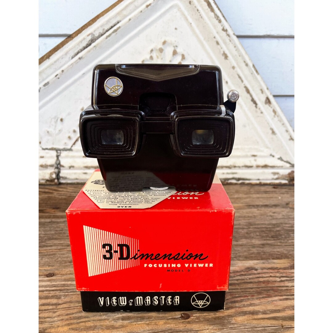 Vintage 1950s View Master 3D Focusing Viewer Model D With Light Works ...