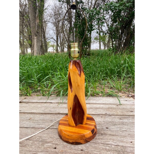 Burl Lamp - Etsy