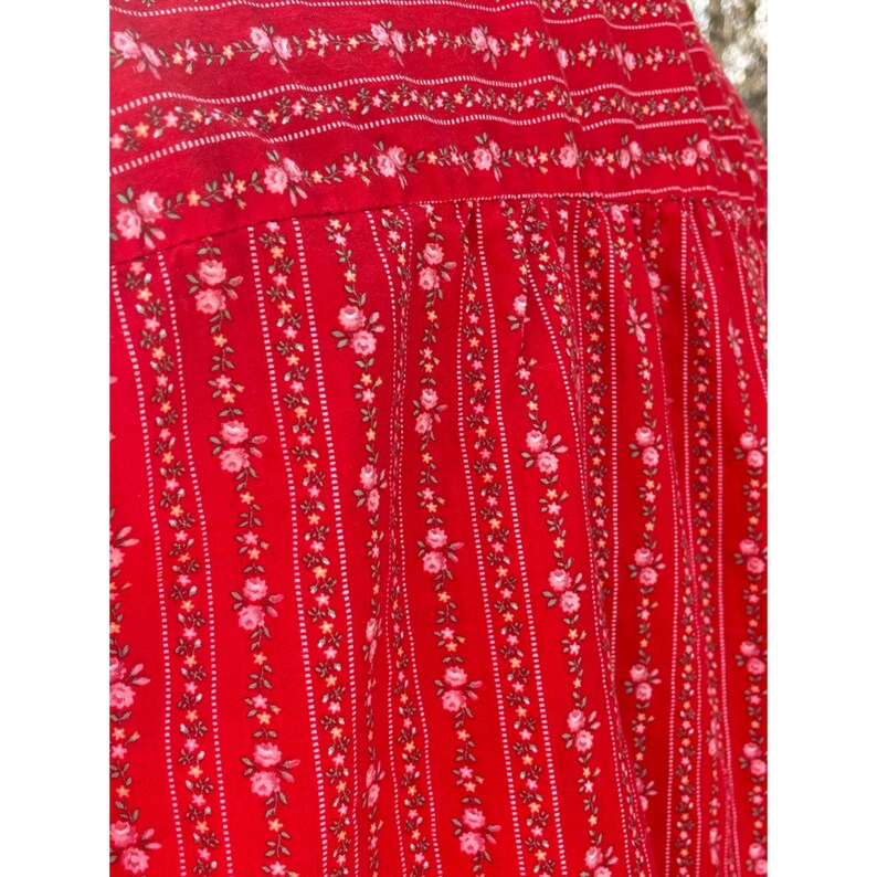 Vintage 1970s Peggy Lou California Red Cotton Peasant Blouse XL - Etsy