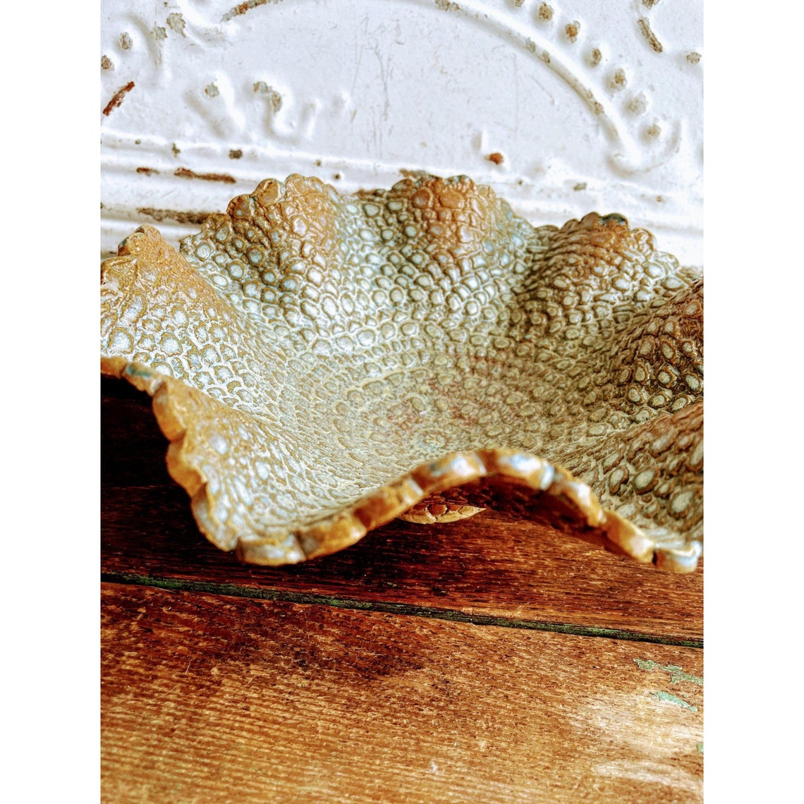 Susan M. Sutherland Barnes Lace Pottery Bowl - Etsy