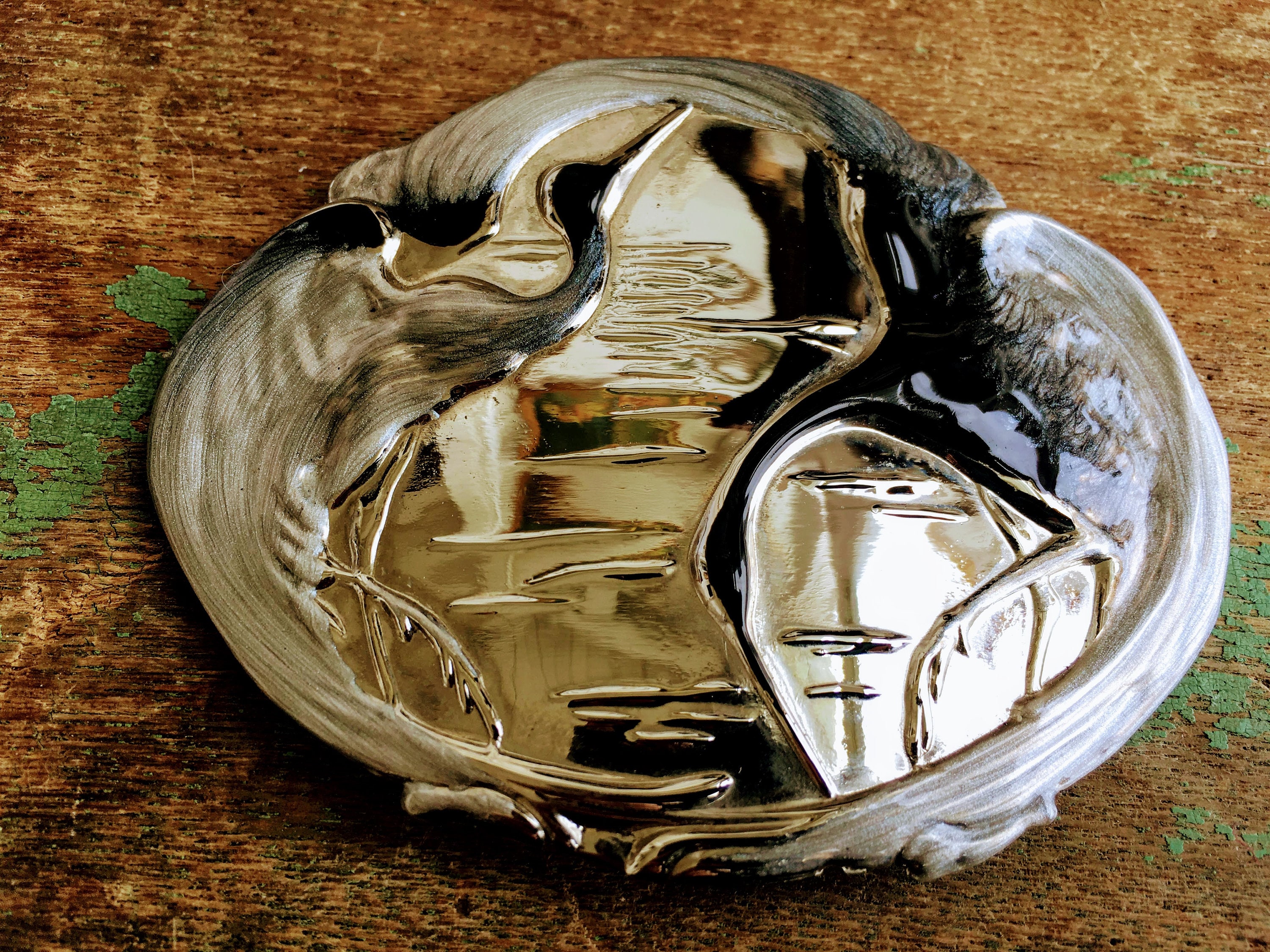 Vintage Charmant Belt Buckle Beverly Hills Enamel Painted Crane Birds ...