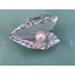 Vintage Miniature Crystal Glass Clam Shell With Pearl - Etsy