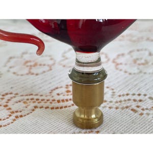 Vintage Aladdin Genie Lamp Art Glass Lamp Finial From Aladdin ...