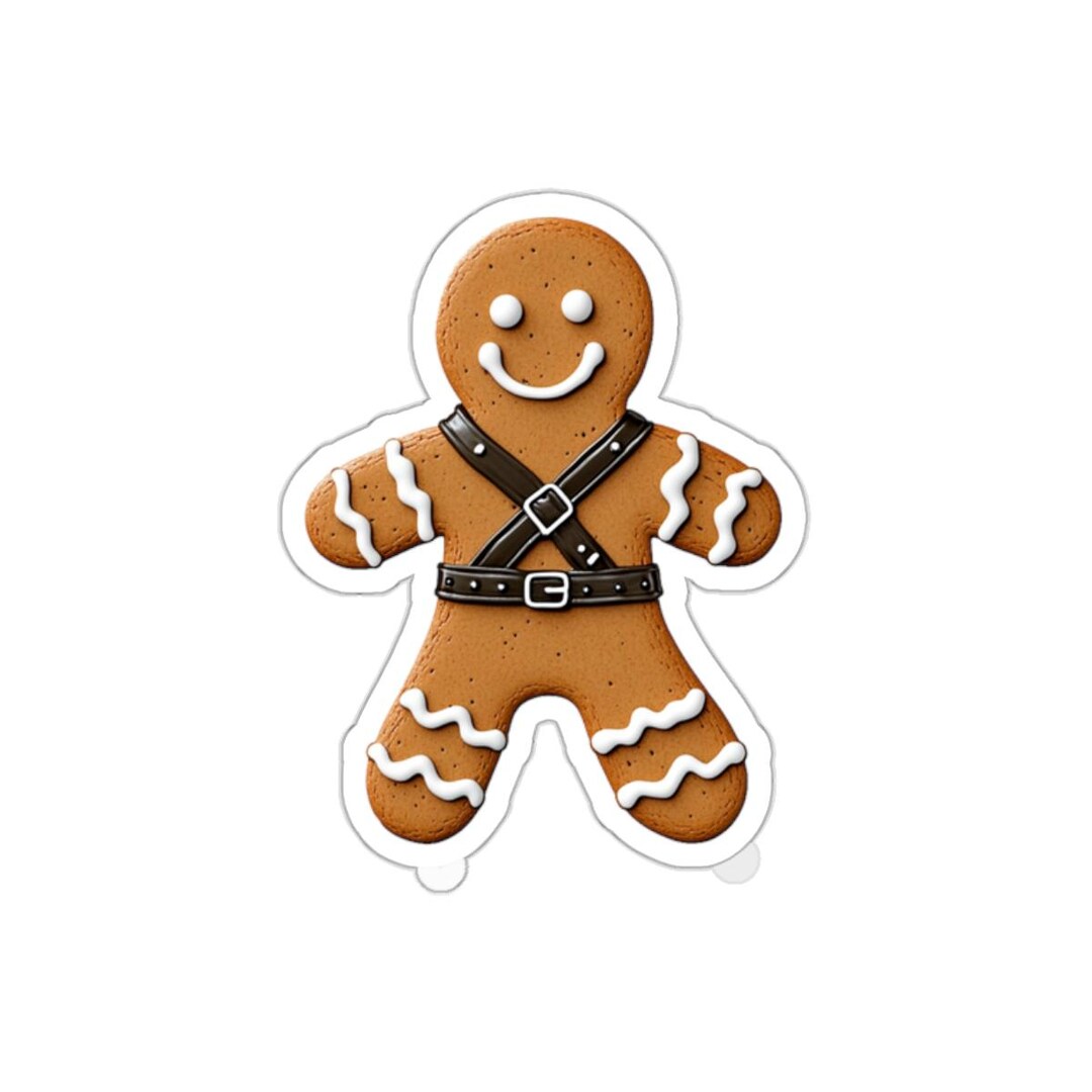Leather, Gingerbread Man, Naughty Holiday Cookie, Christmas Humor Merry ...