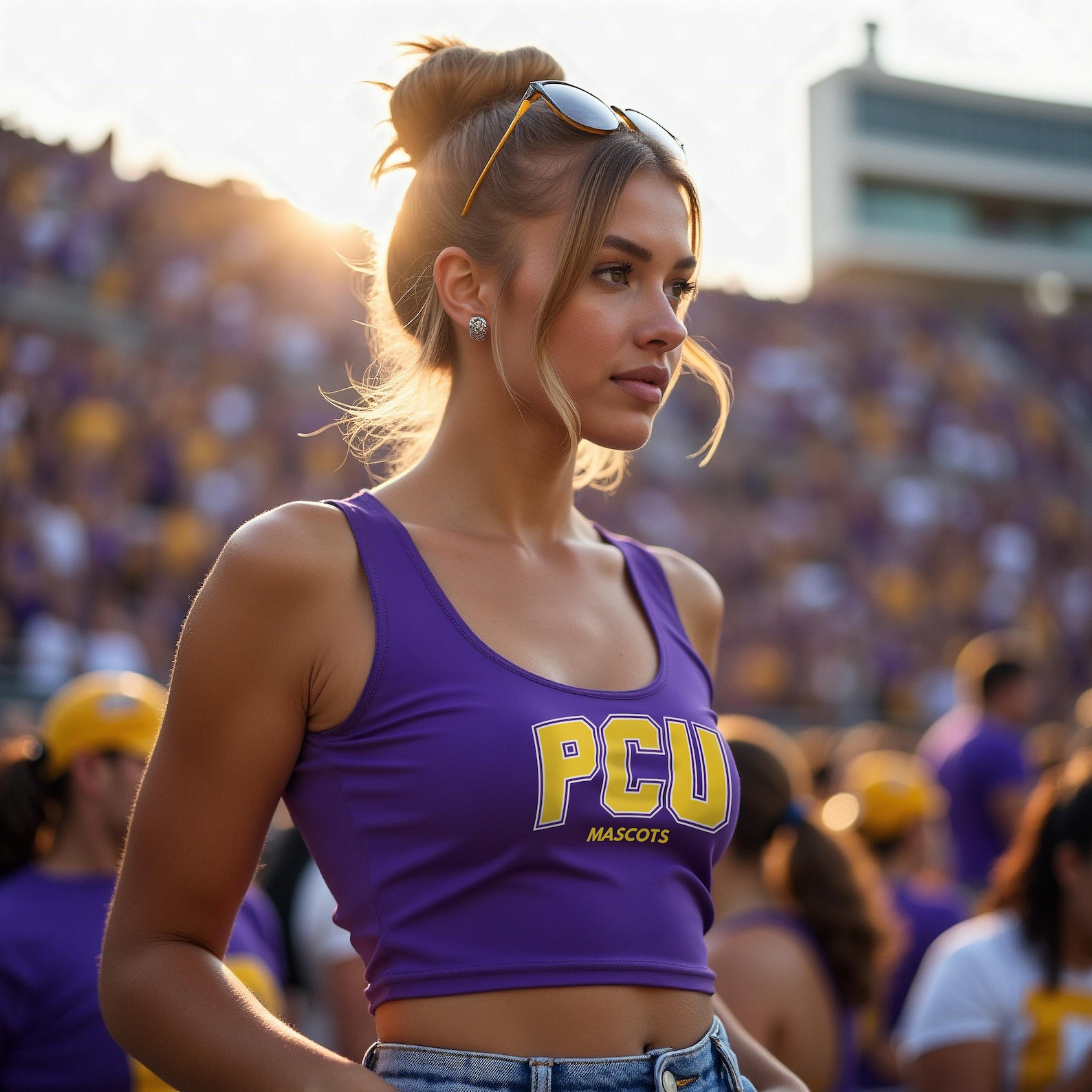 Custom College Crop Tank Top - Etsy