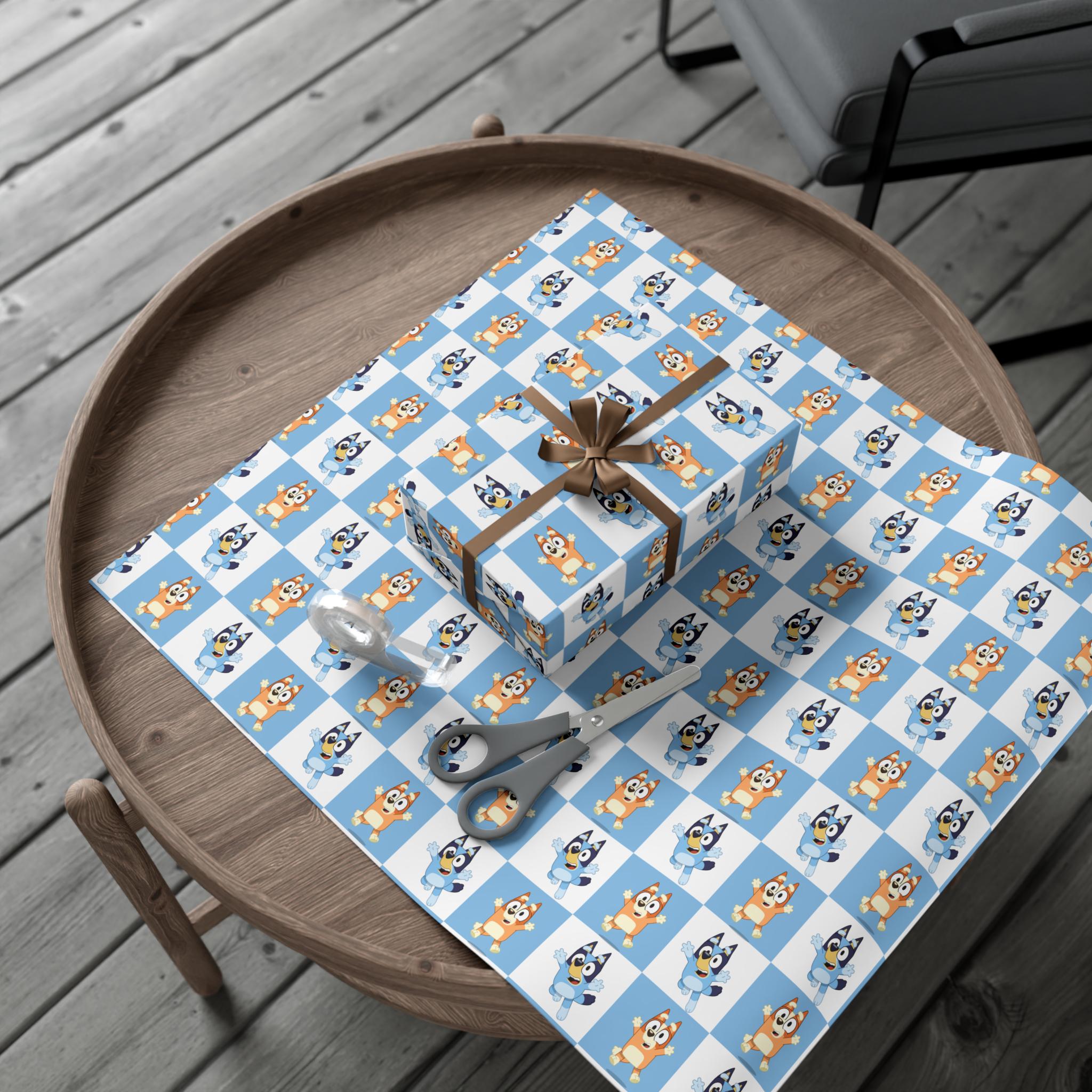Bluey Wrapping Paper, Bingo Wrapping Paper, Celebration Wrapping Paper ...
