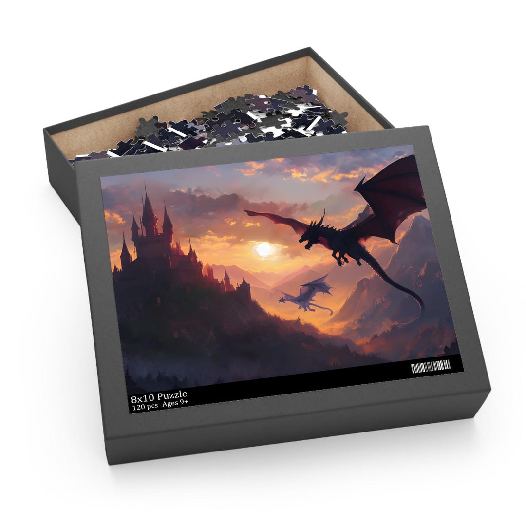 Fourth Wing Puzzle Tairn, Andarna & Basgiath Fantasy Puzzle, 120, 252 ...