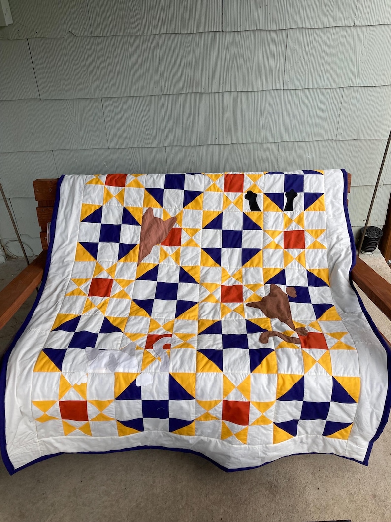 Peeking Cats Cottage Quilt Pattern: Beginner Friendly, 3 Sizes (PDF ...