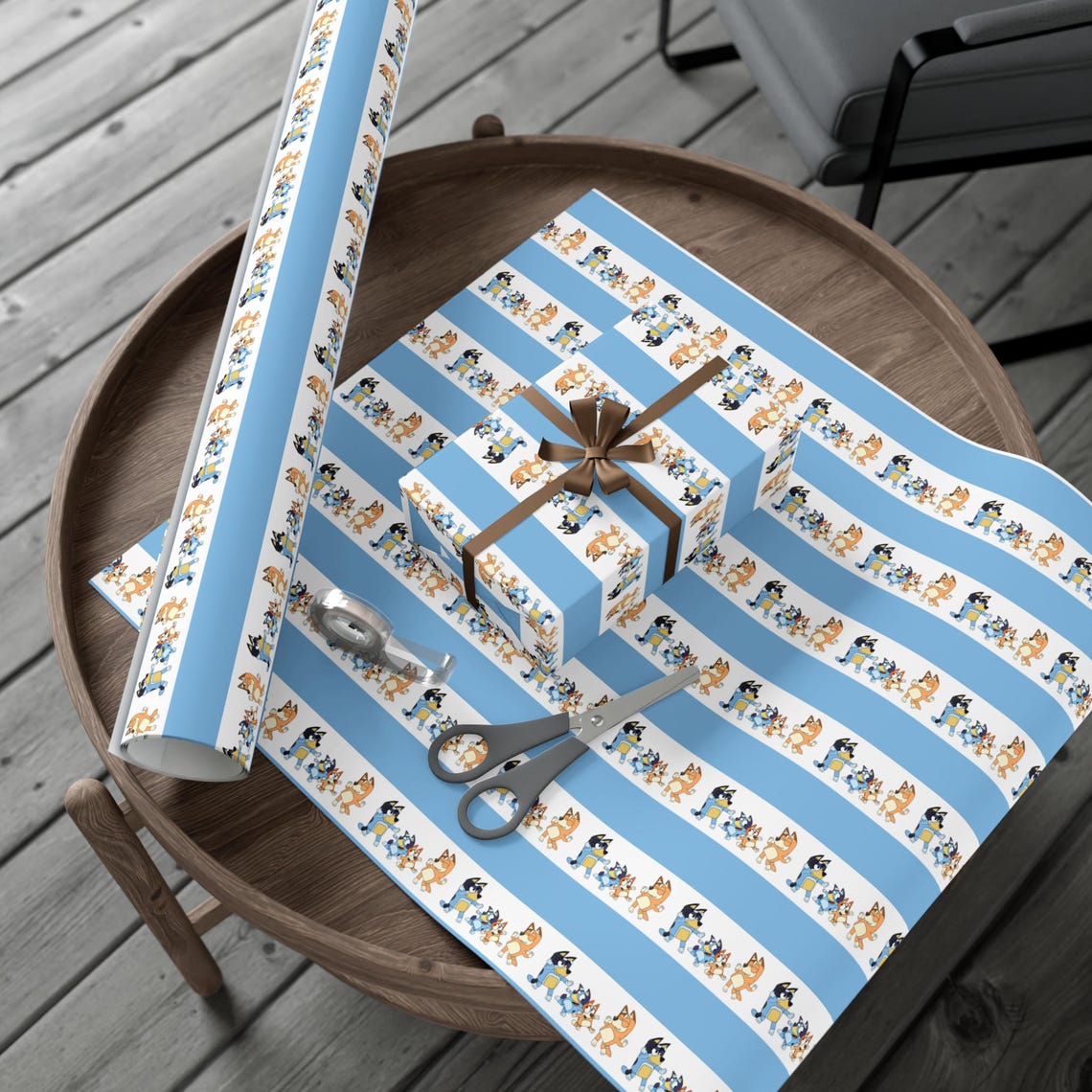 Bluey Wrapping Paper, Fun Wrapping Paper for Kids Parties, Birthdays ...