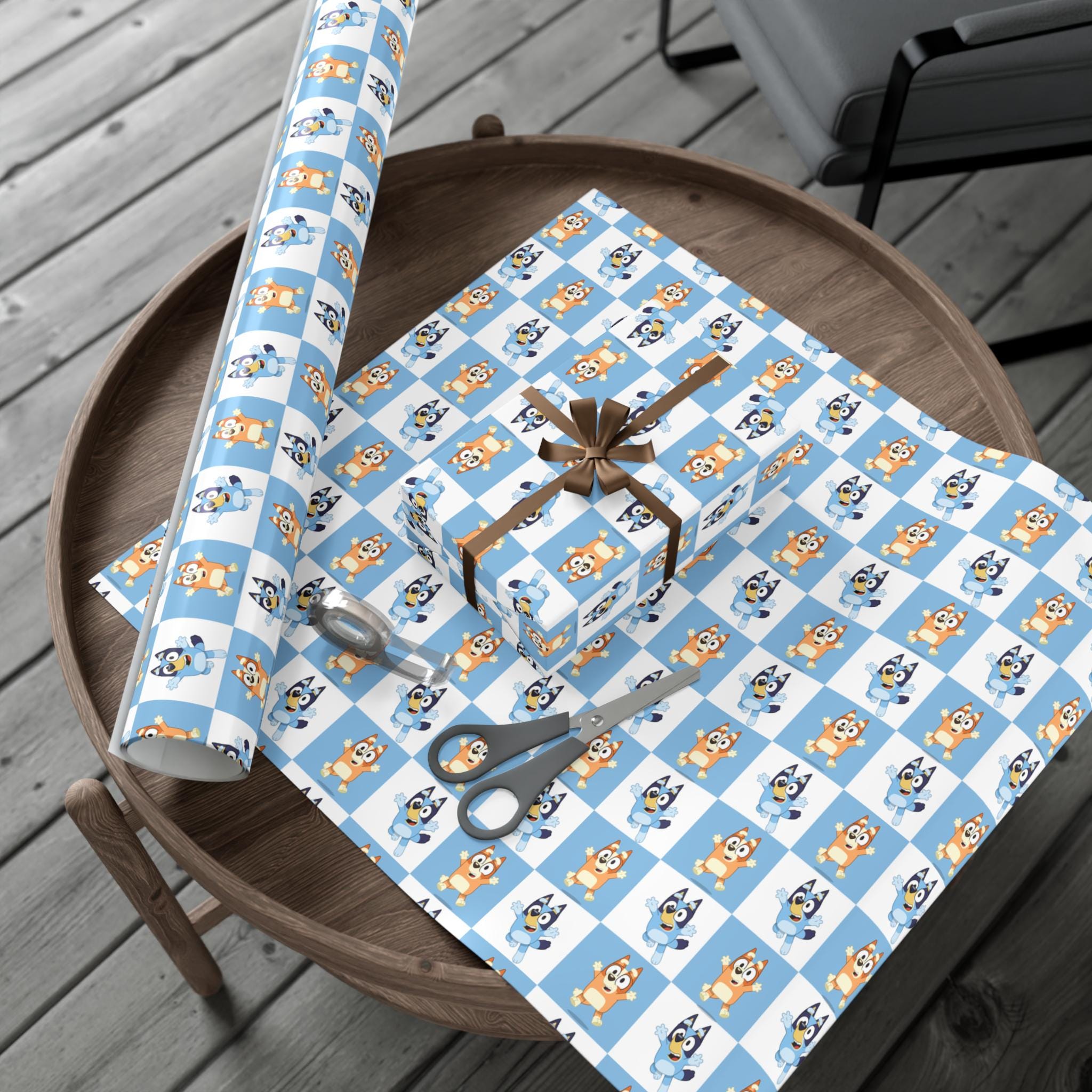 Bluey Wrapping Paper, Bingo Wrapping Paper, Celebration Wrapping Paper ...