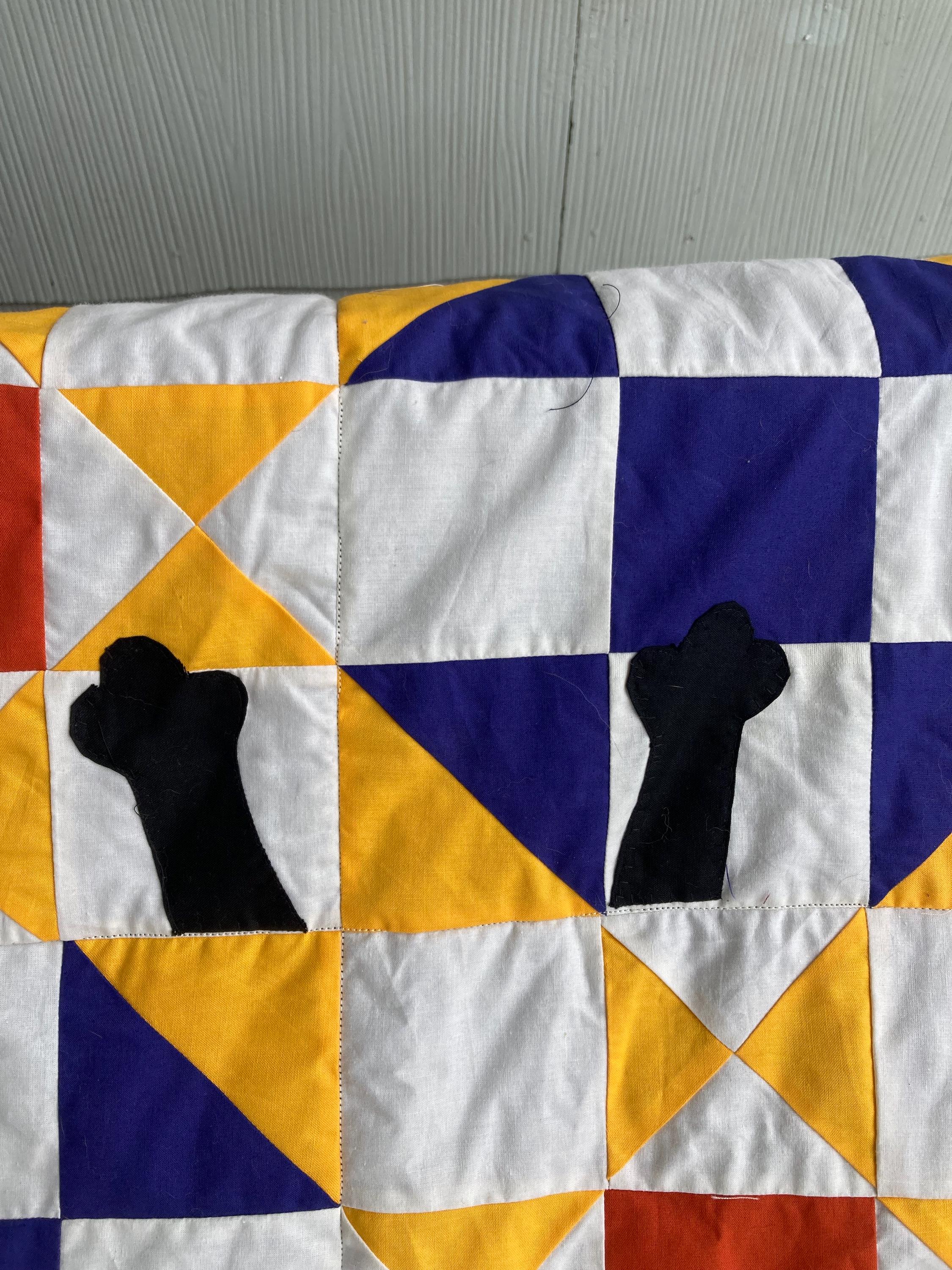 Peeking Cats Cottage Quilt Pattern: Beginner Friendly, 3 Sizes (PDF ...