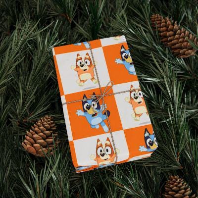 Bluey Wrapping Paper, Bingo Wrapping Paper, Celebration Wrapping Paper ...