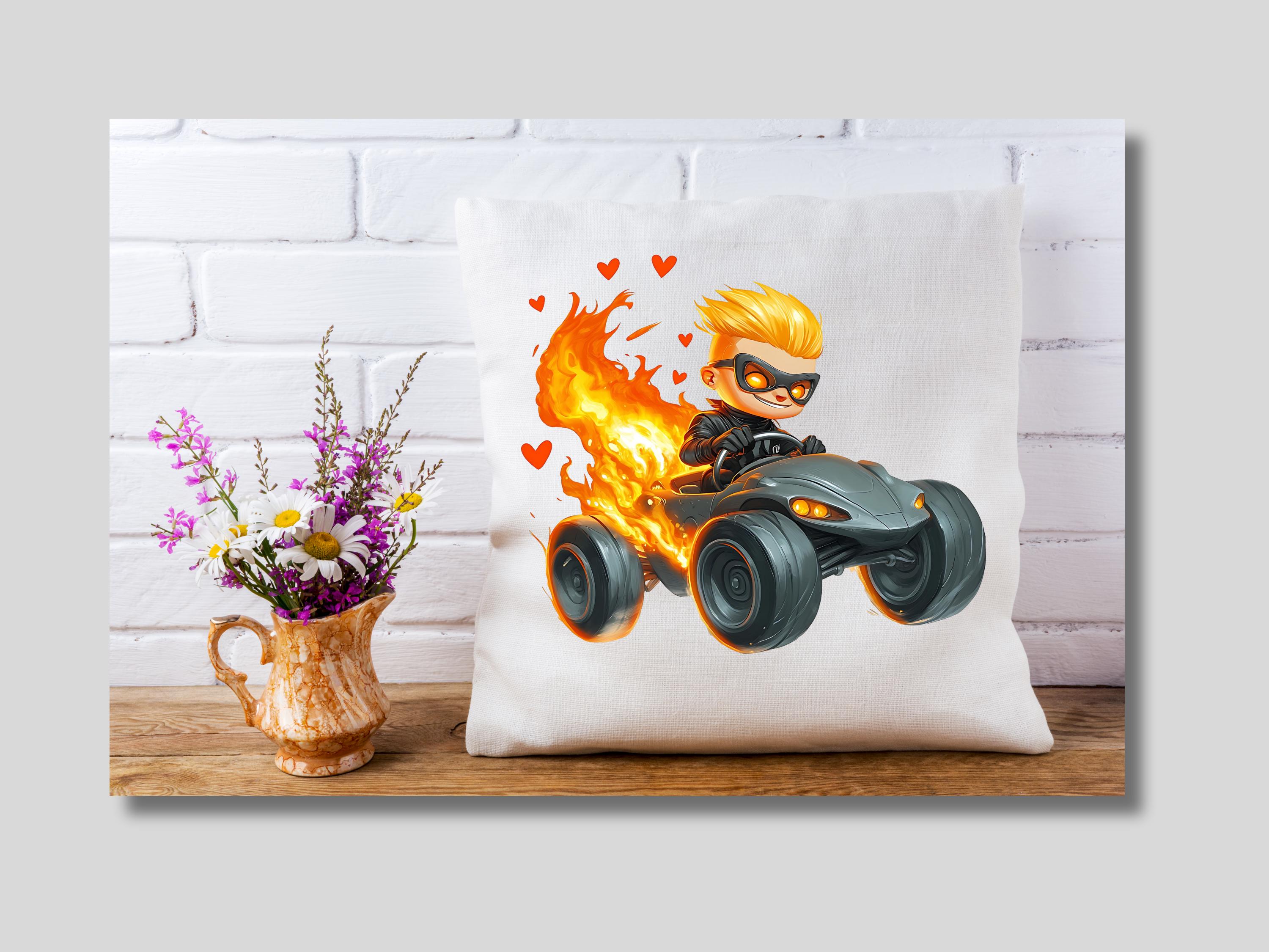 Superhero Valentine's Day Clipart, Cute Kids' Hero Cars, Super Heroe ...