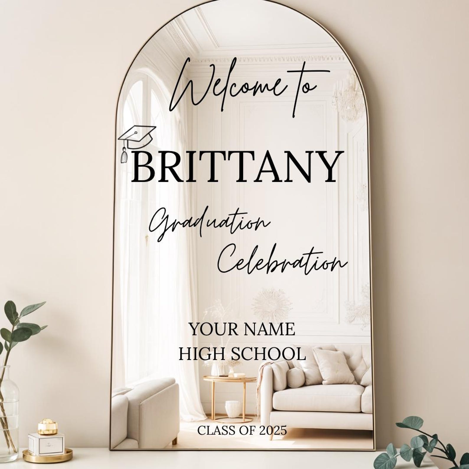 Custom Text Decal for Graduation, Graduation Sign Decals, Personalized ...
