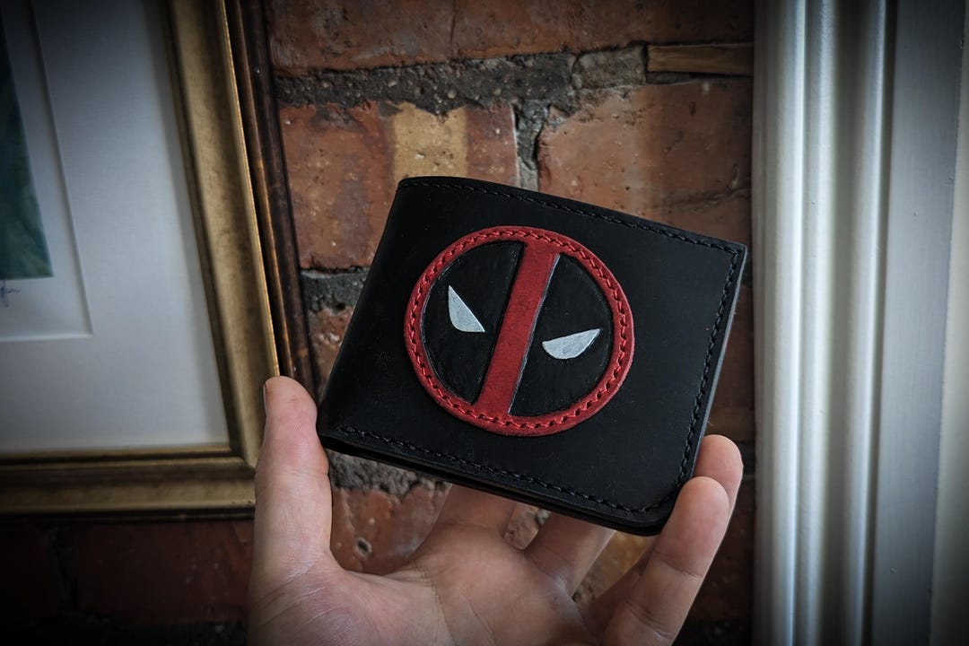 Deadpool Wallet Handmade Artisan Leather Craft - Etsy