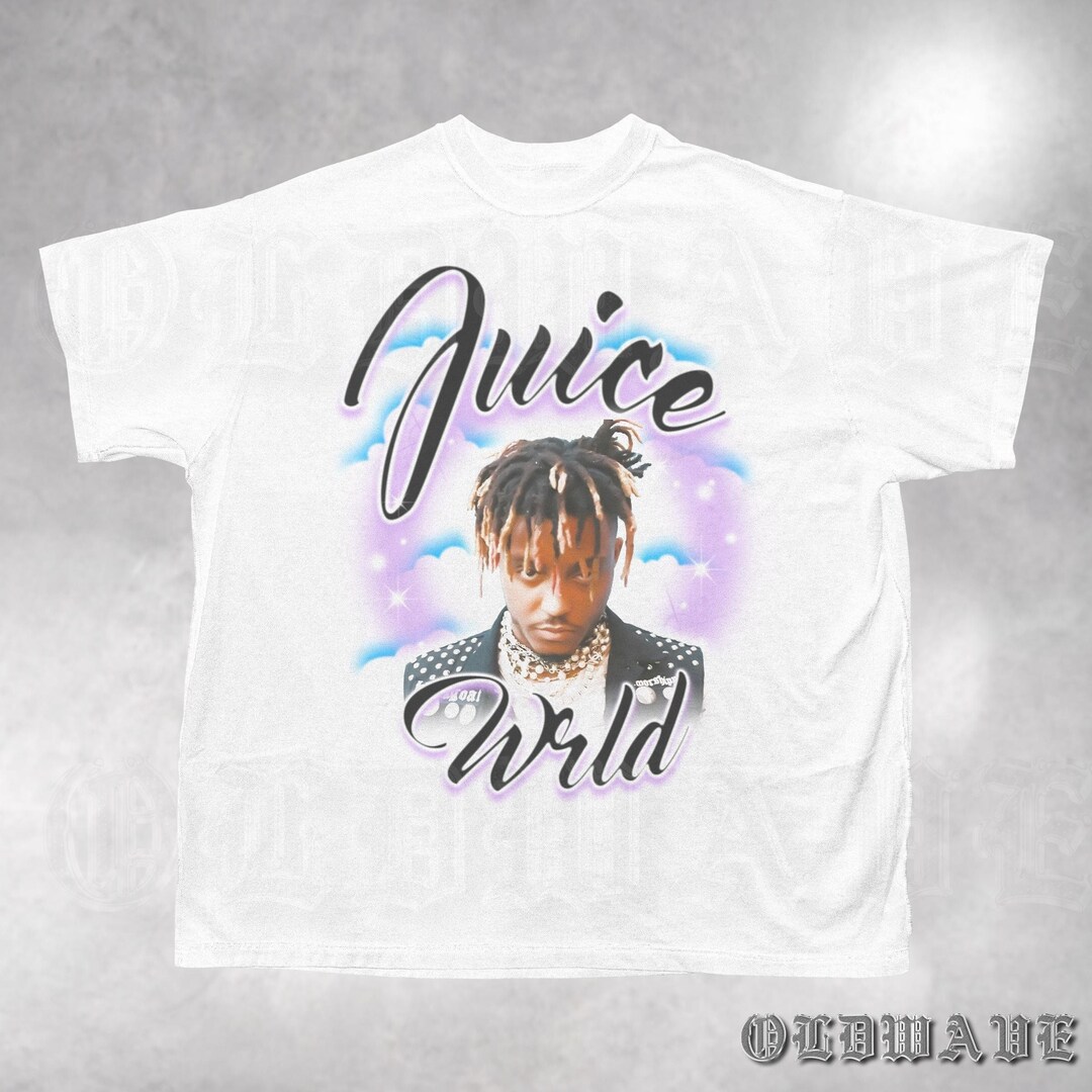 Vintage Juice Wrld T-shirt, Airbrush T-shirt, Juice Wrld Graphic Tees ...