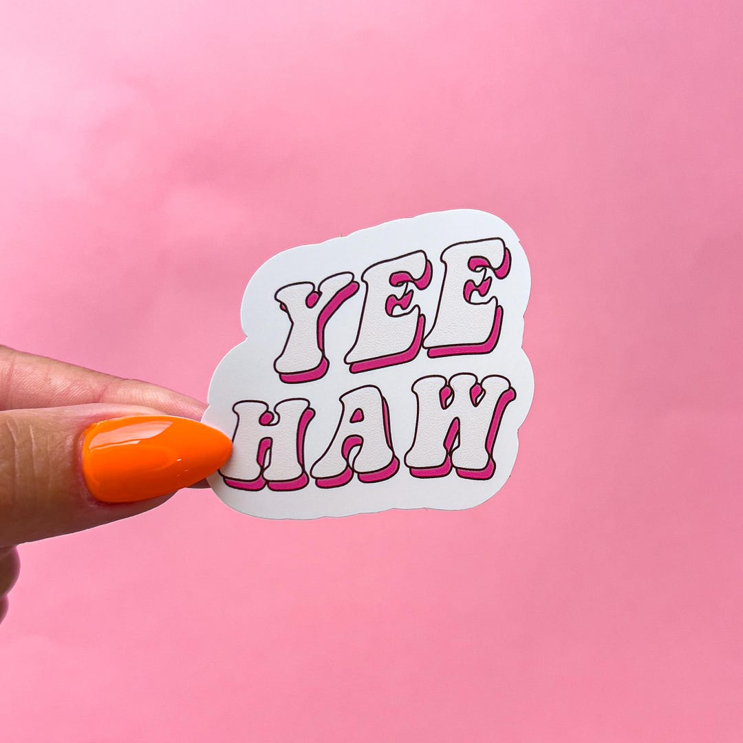 Yee Haw Sticker Decal for Planners, Laptops, Tumblers, Cars, Walls ...