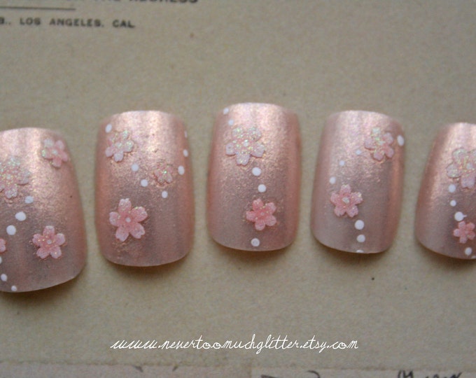 Japanese Nail Art- Simple Sakura - Etsy