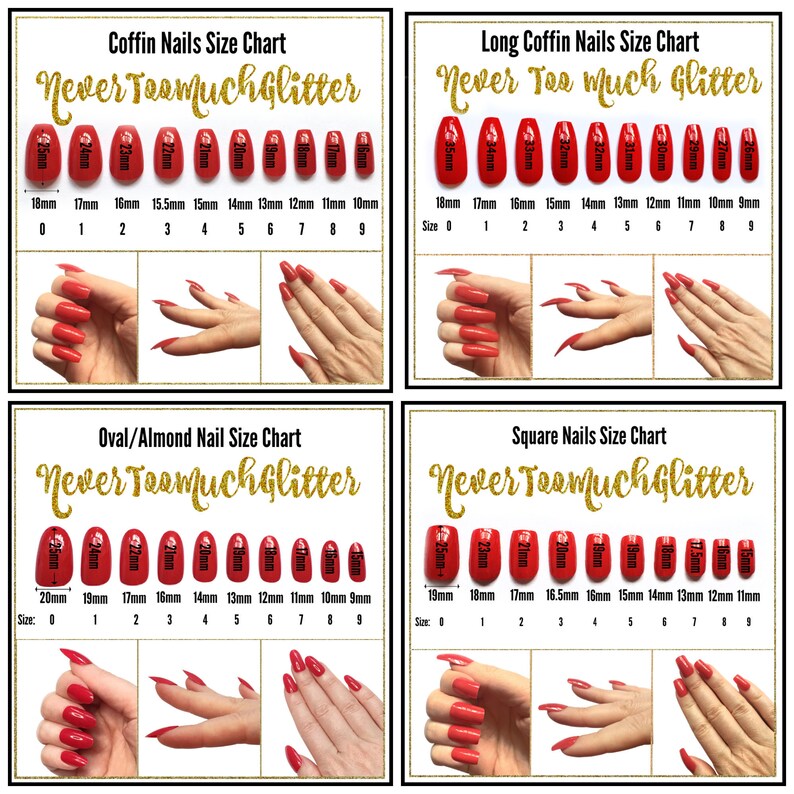 Rainbow Press on Nails: Short Mixed Color Acrylic Nails - Extra Small ...