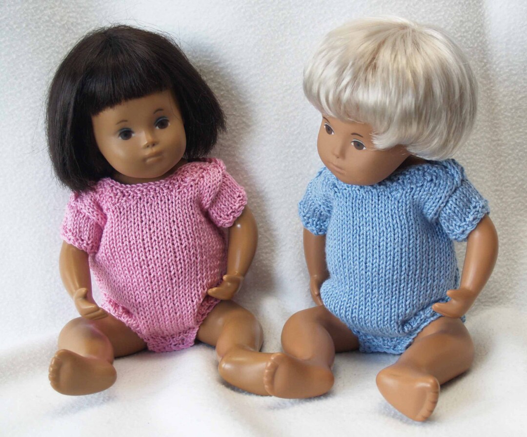 Sasha 12" 13" Baby Doll Envelope Neck Vest or Body Suit Knitting ...