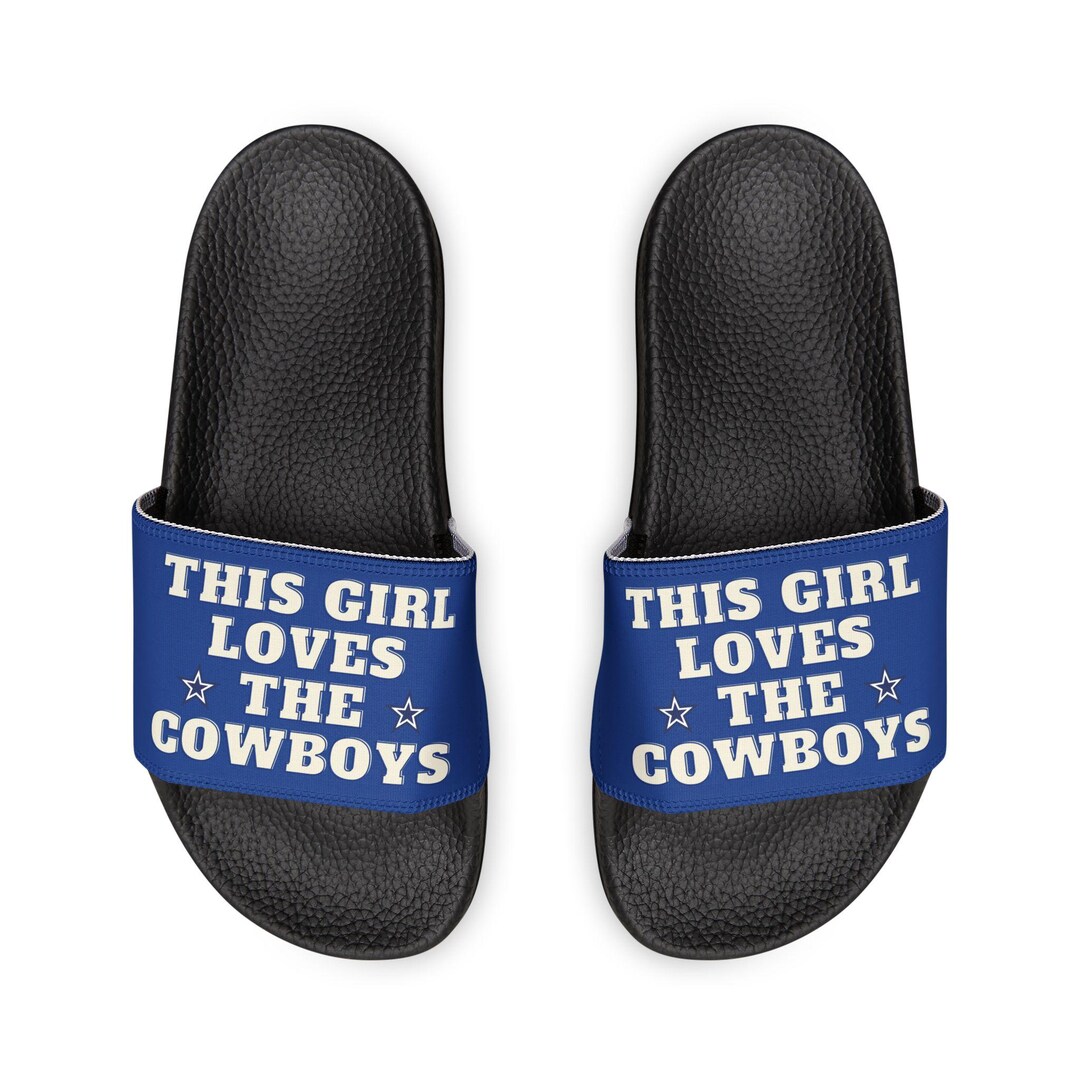Slide Sandals, Dallas Cowboys Fan Footwear, Women's Football Team ...