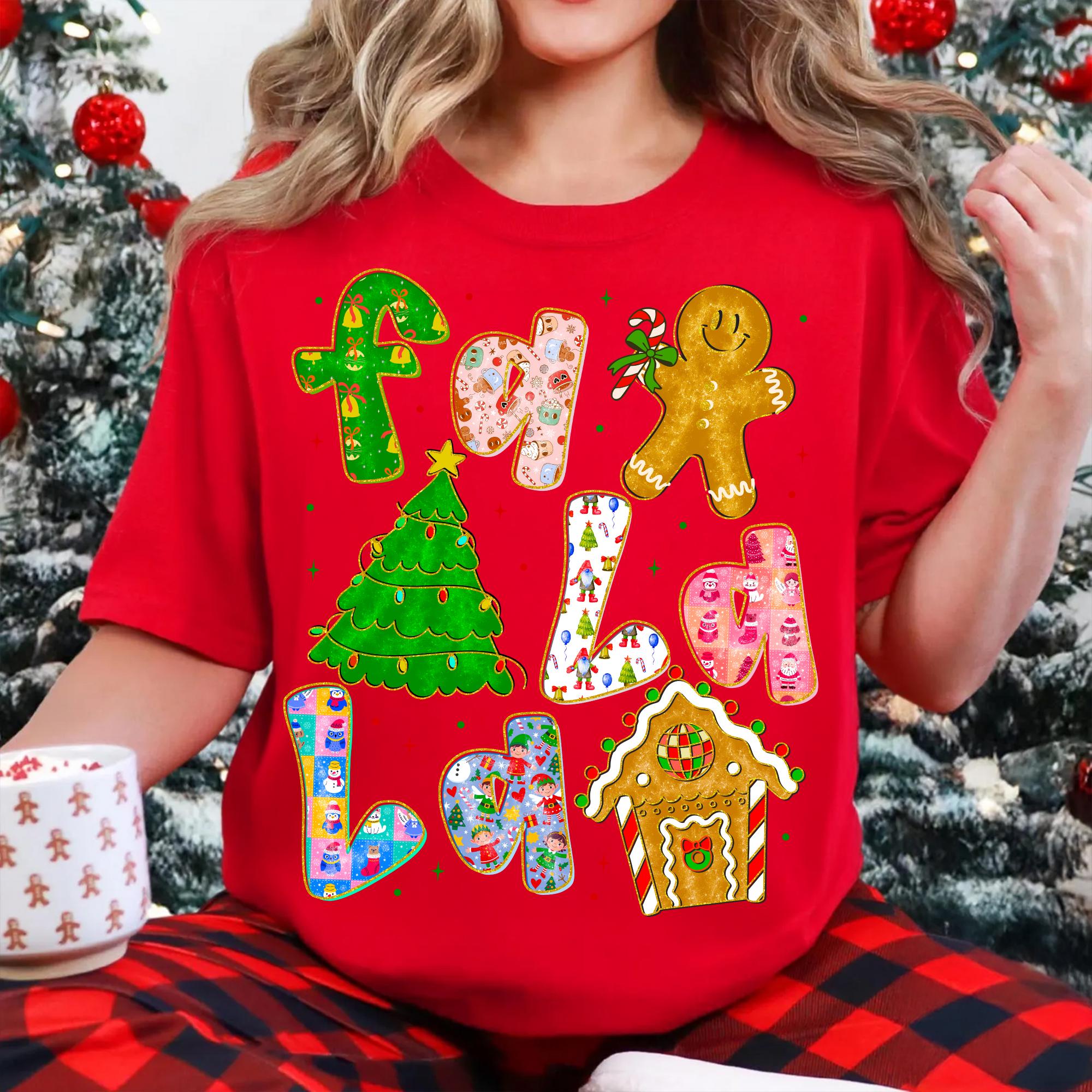 Falala Christmas PNG – Colorful Gingerbread, Tree & Candy Holiday ...