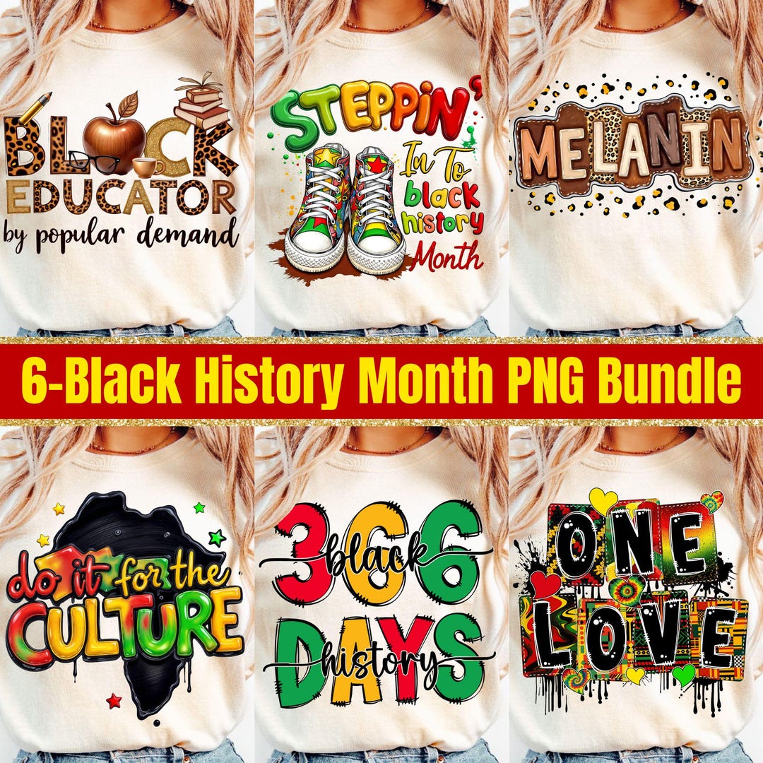 Black History Bundle PNG, Afro American Design, Black History Shirt ...