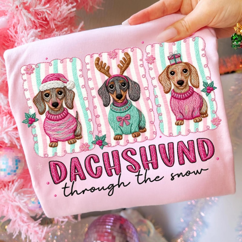 Dachshund Through the Snow - Etsy