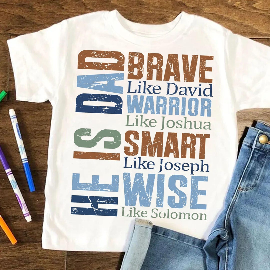 He is Dad PNG, Retro Christian Father's Day Sublimation, Religious ...