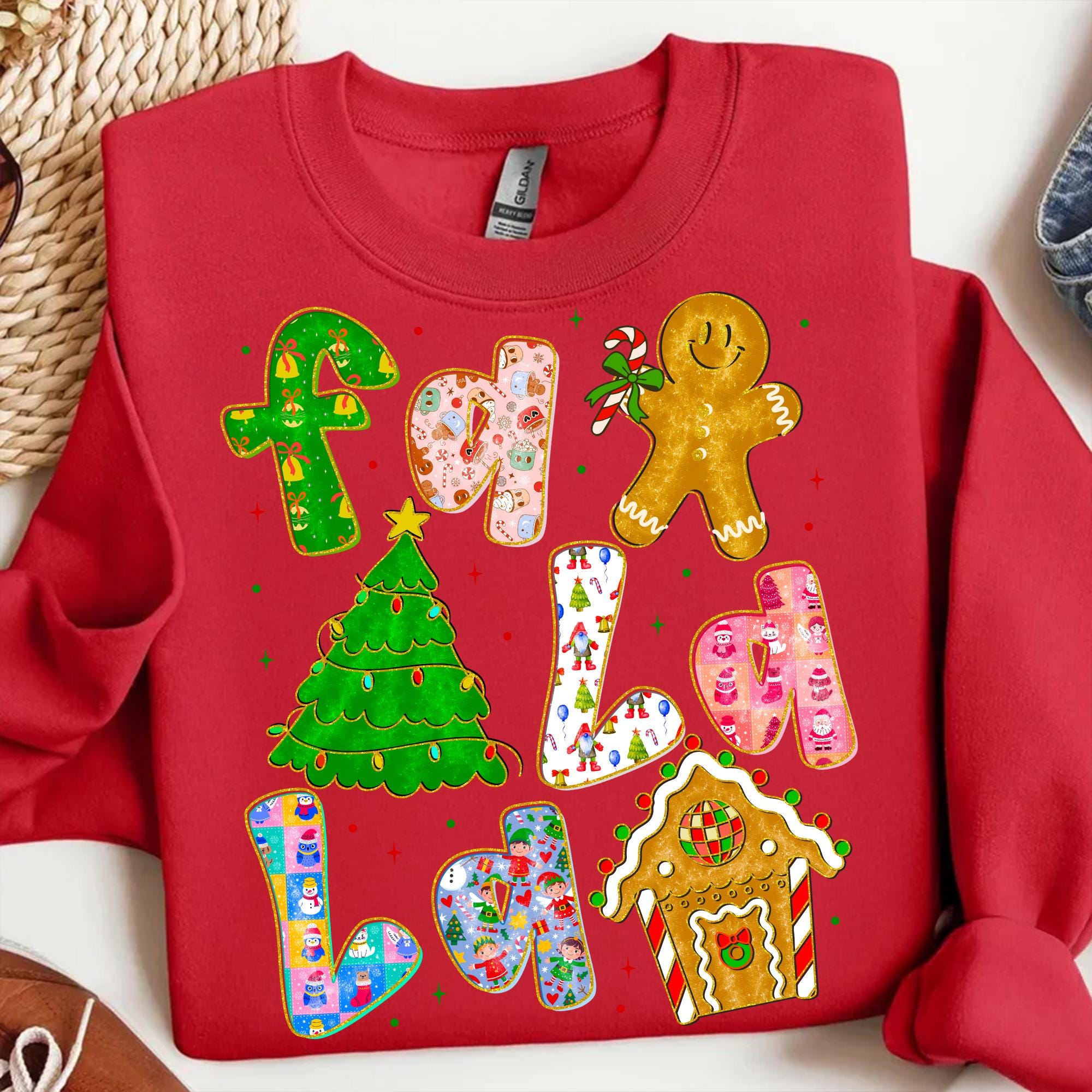 Falala Christmas PNG – Colorful Gingerbread, Tree & Candy Holiday ...