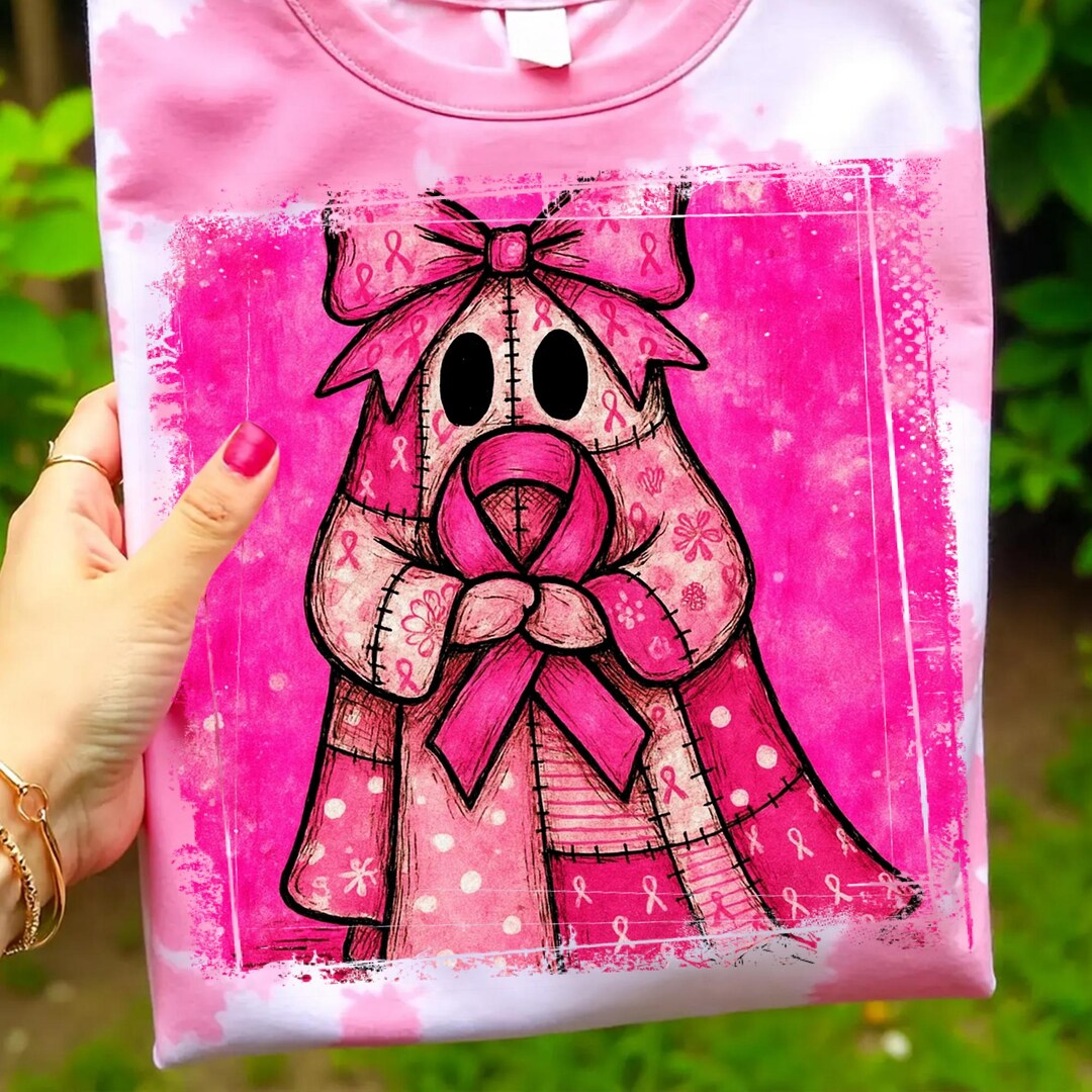 Breast Cancer Ghost Png, in October We Wear Pink PNG, Fight Like A Girl ...