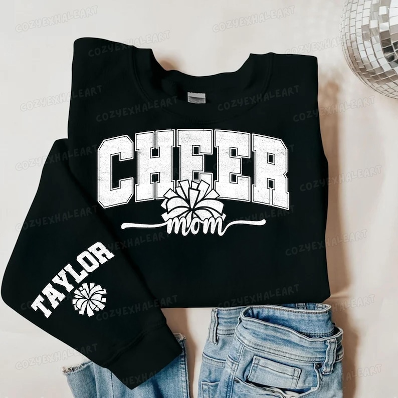 Personalized Cheer Mom PNG: Custom Sleeve Design (digital Download) - Etsy