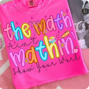 Funny Math Teacher PNG: Preppy Classroom Design (digital Download - Etsy