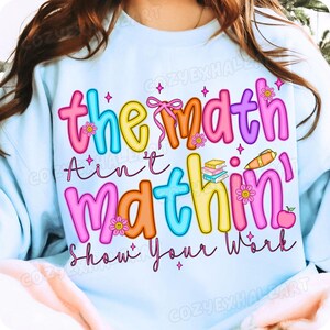 Funny Math Teacher PNG: Preppy Classroom Design (digital Download - Etsy