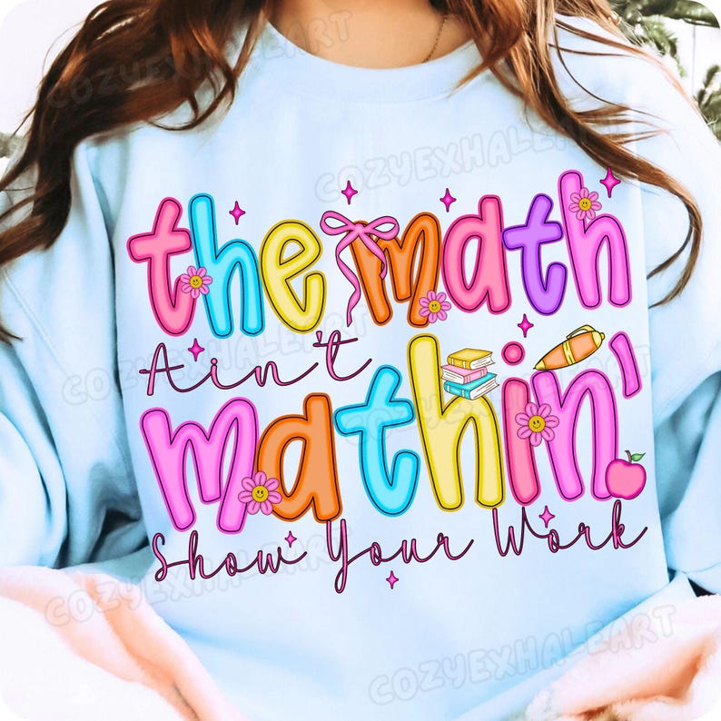 Funny Math Teacher PNG: Preppy Classroom Design (digital Download - Etsy