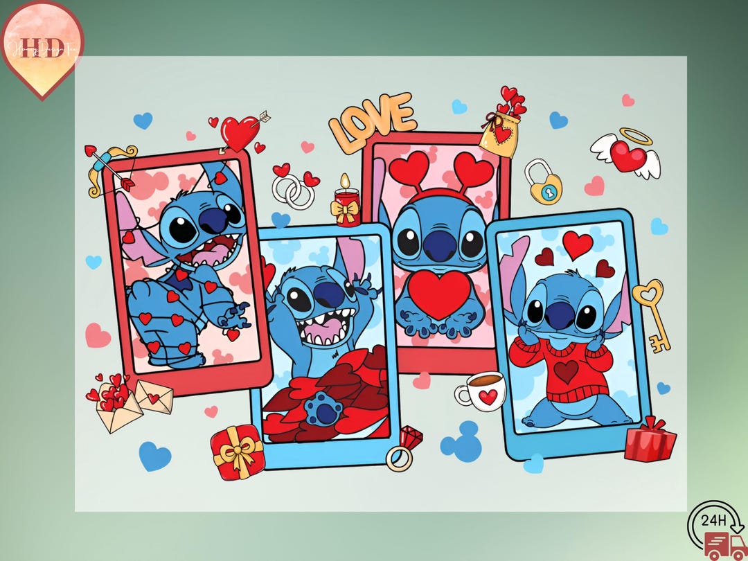 Cute Alien Love DTF Transfer, Valentine Cartoon Alien Heat Transfer ...