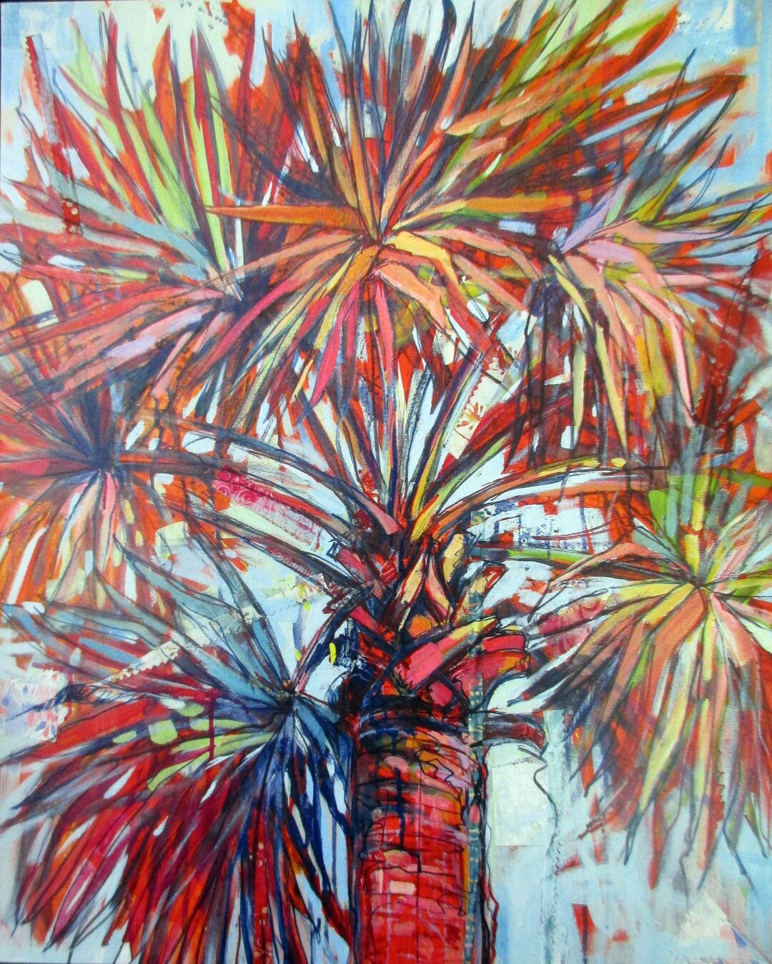 Artwork Print, Reproduction Tropical Palm - Etsy
