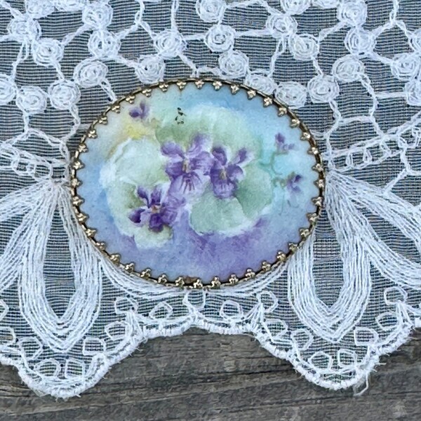 Porcelain Brooch - Etsy