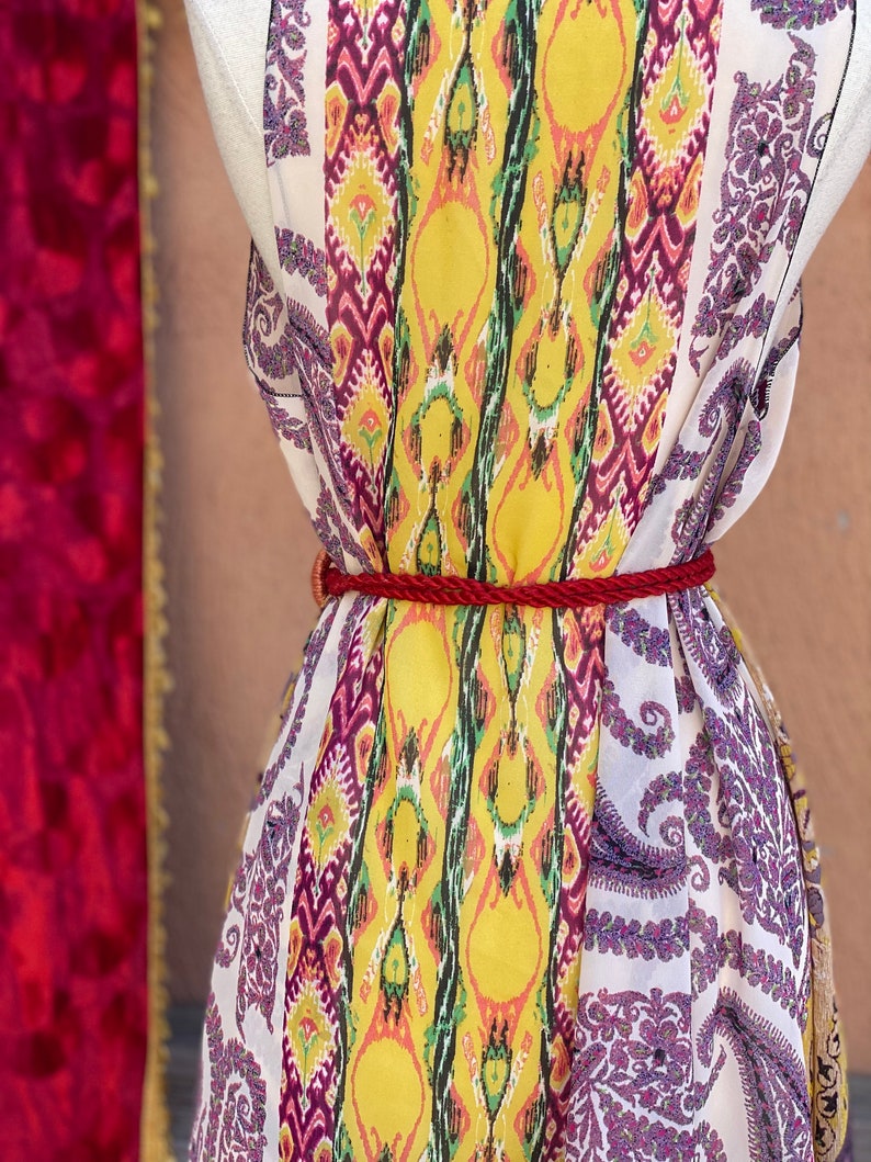 80s Vintage Mermaid Seashell Red Chord Sash Tie Belt 44 - Etsy