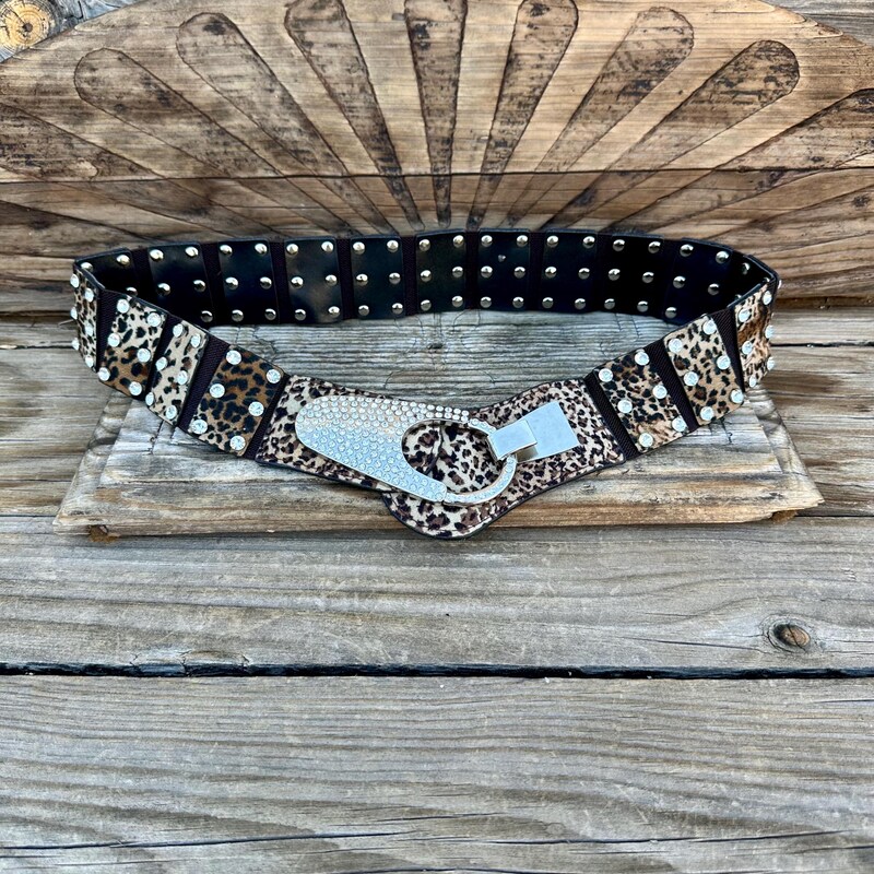 Leopard Print Belt - Etsy