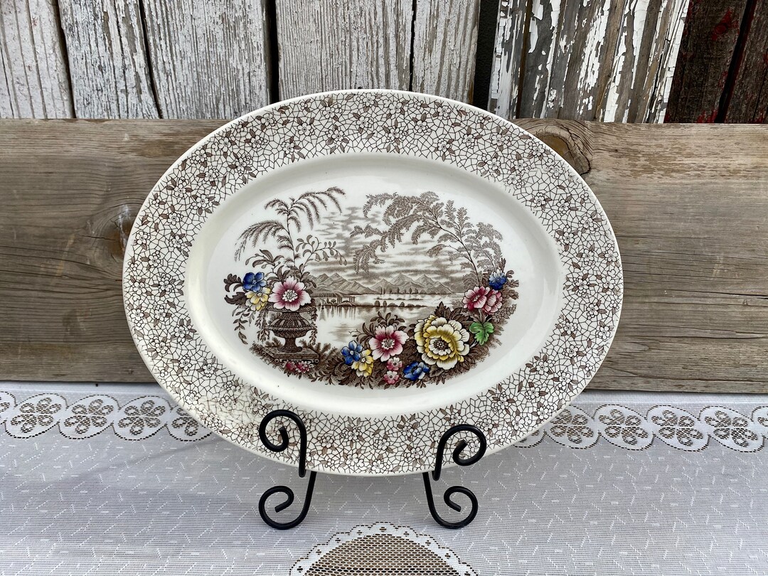 Art Deco Period Myott Son & Co England 14.75" Platter Banff Pattern - Etsy