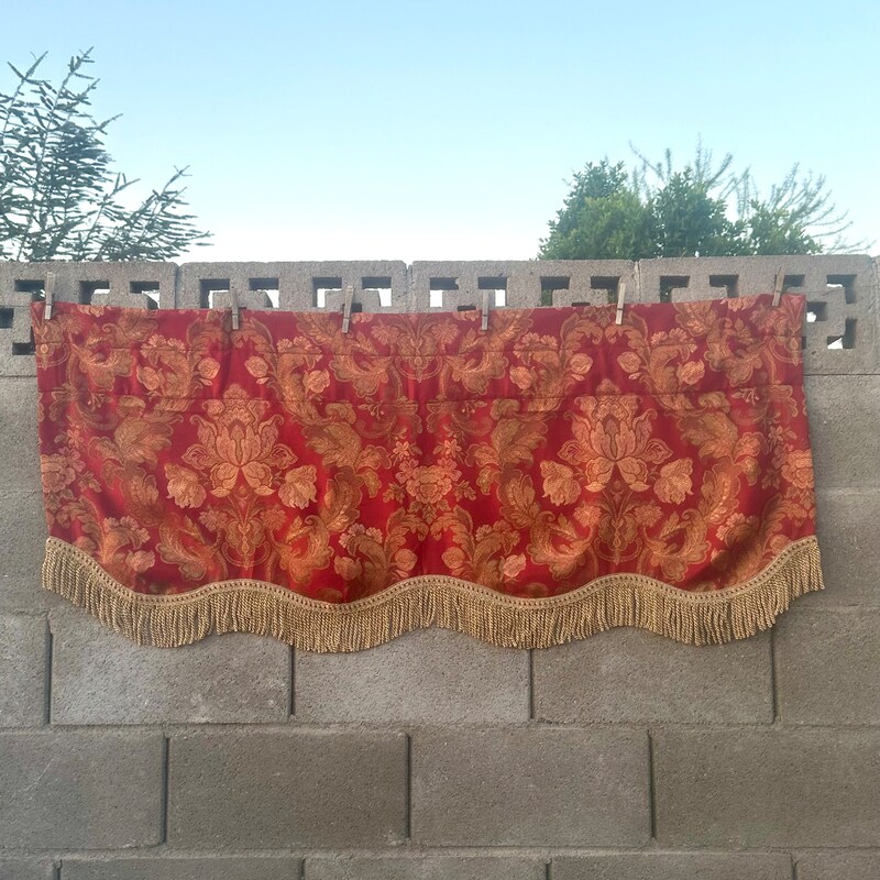 Brocade Curtains - Etsy