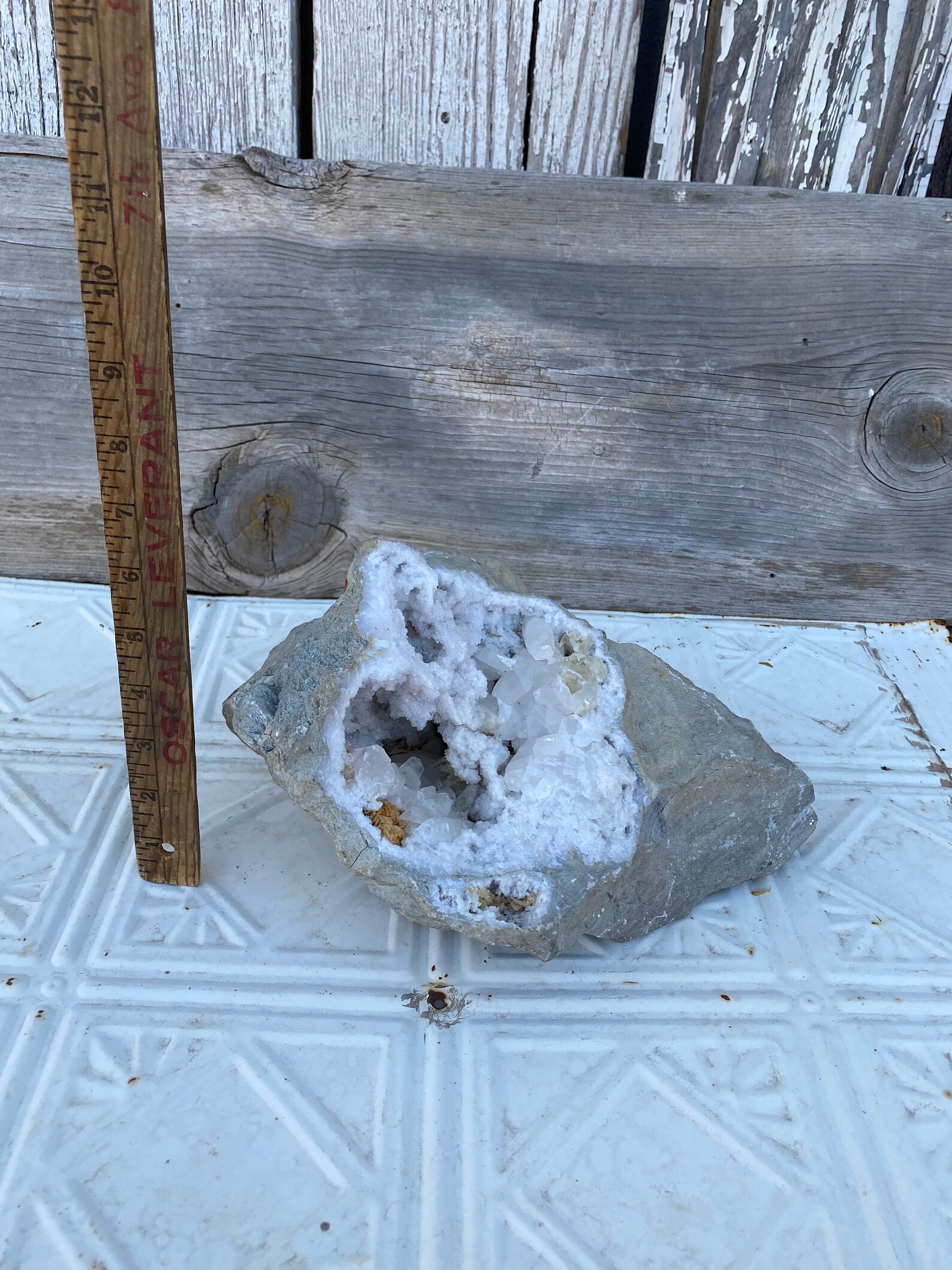 Large White Rock Quartz Crystal Geode Specimen Sculpture Rock | Etsy