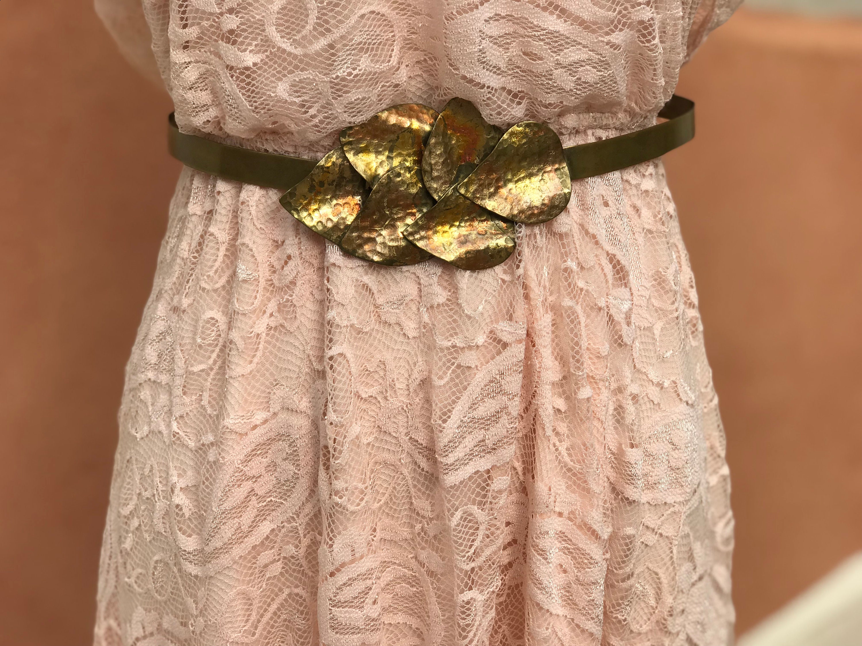 1980s Tess Designs Brass Full Metal Belt Center Buckle Cluster | Etsy