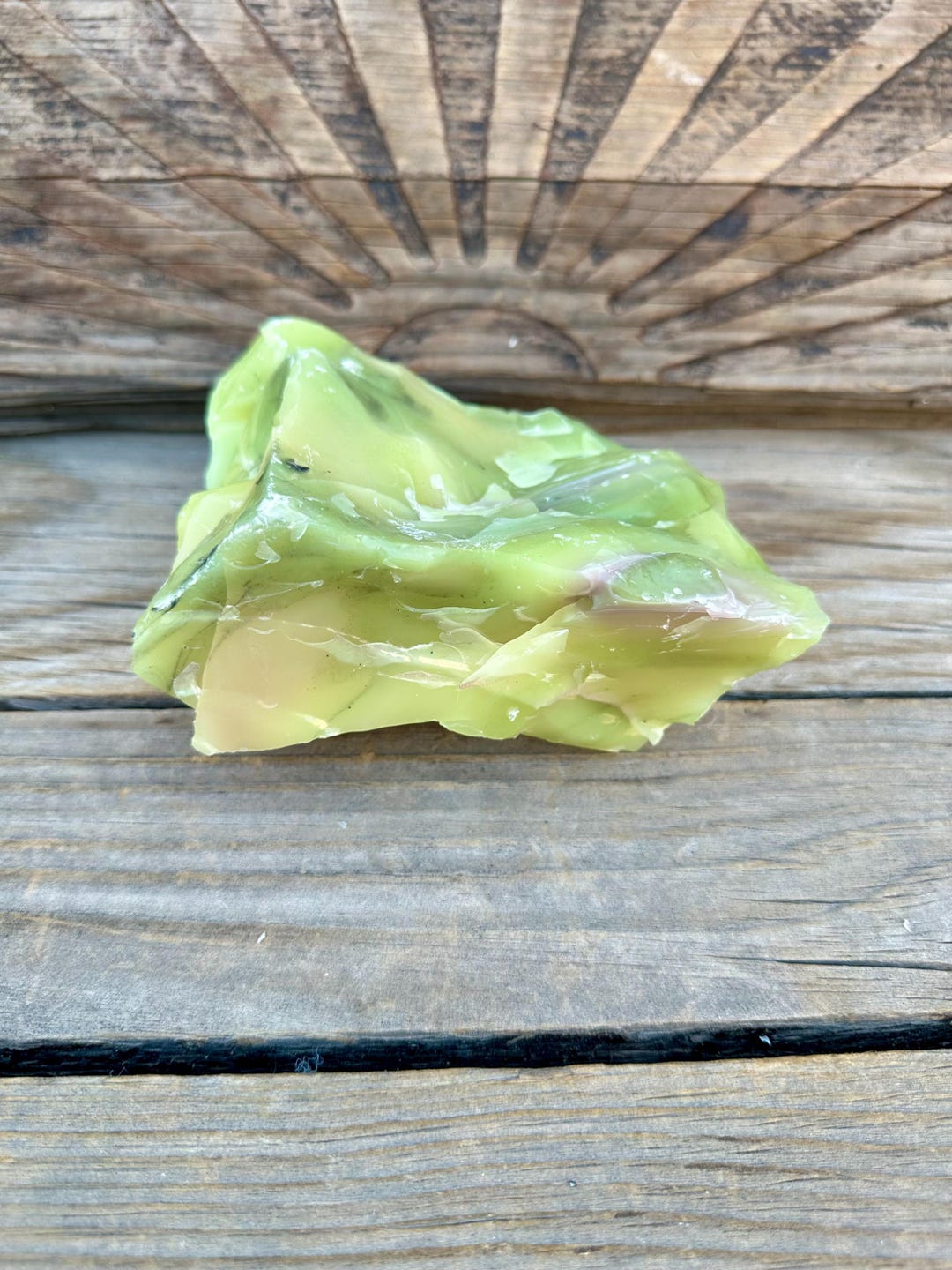 Lime Swirl Art Slag Glass Cullet Manganese Display Specimen 6" - Etsy