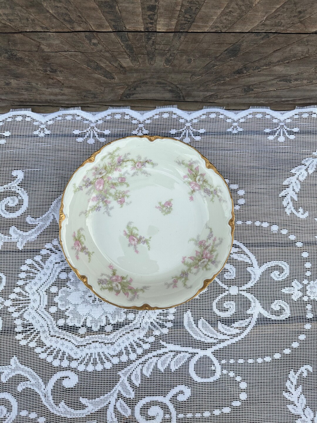 1940s Soup Bowl Apple Blossom Pattern With Gold by Warwick China 7.5 ...