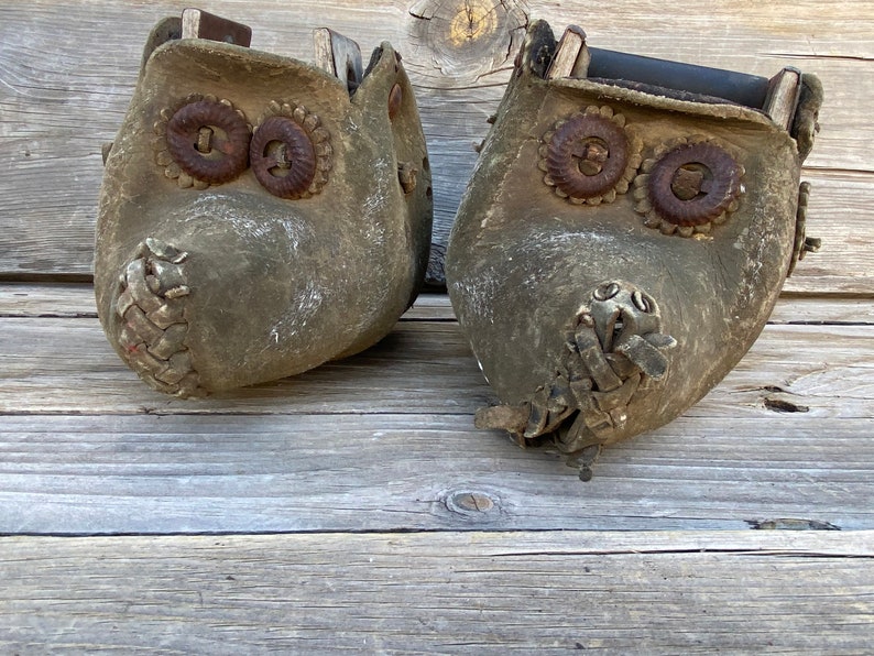 Antique Tapaderos Hooded Stirrups OLD Rare Matching Pair - Etsy