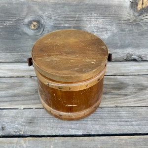 C1940s Primitive Wooden Farmhouse Firkin Jerywil Lined With Handle - Etsy