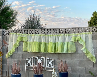 Green Dotted Swiss Curtains - Etsy